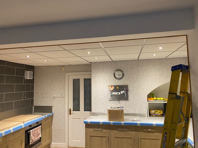 Kitchen Transformed with new Ceiling Grid - Granmore