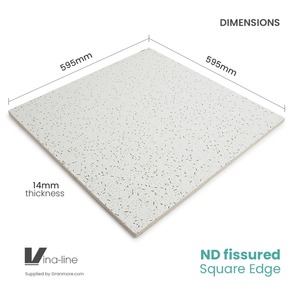 ND Fissured Ceiling Tiles 600x600 | Acoustic Panels